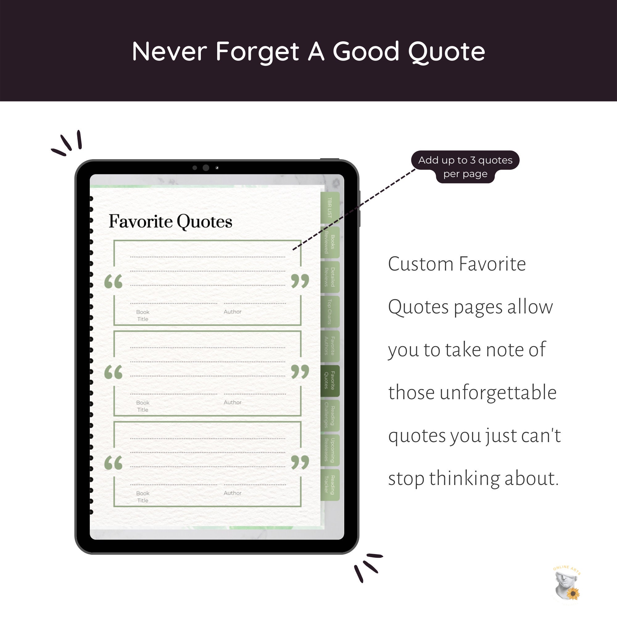 Digital Book Journal, Reading Journal Template, Book Review Planner ...