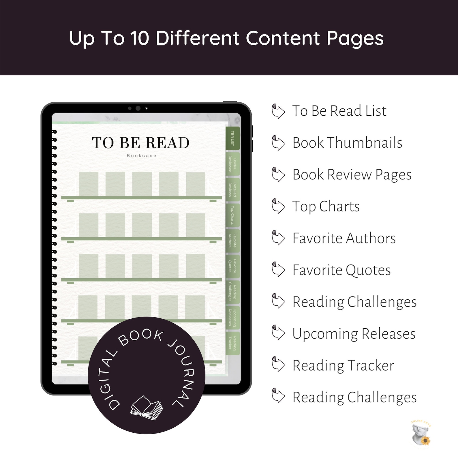 Digital Book Journal, Reading Journal Template, Book Review Planner ...