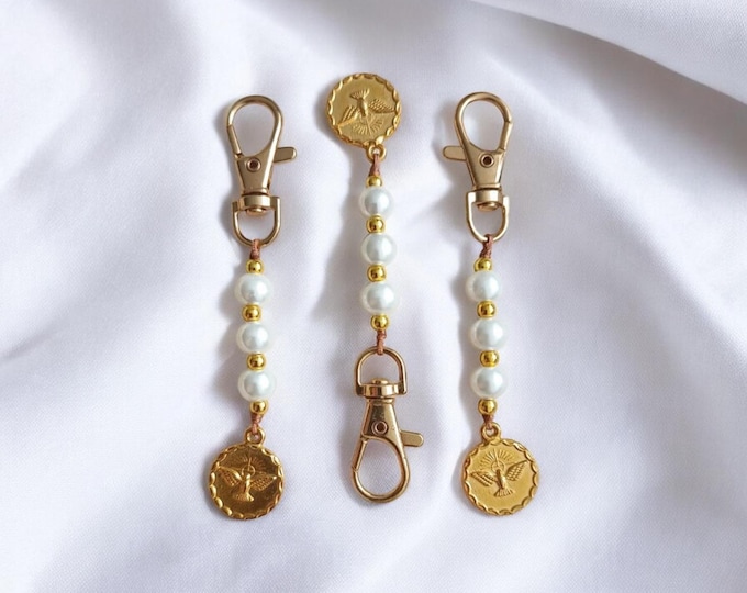 Set of 3 Holy Spirit Charm Keychain | Purse Charm | Keychain Holder ...