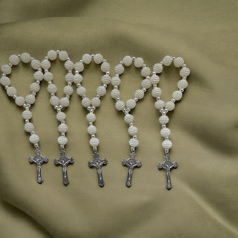 Mini Rosaries Small Rosaries Baptism Favors Wedding Favors Catholic ...