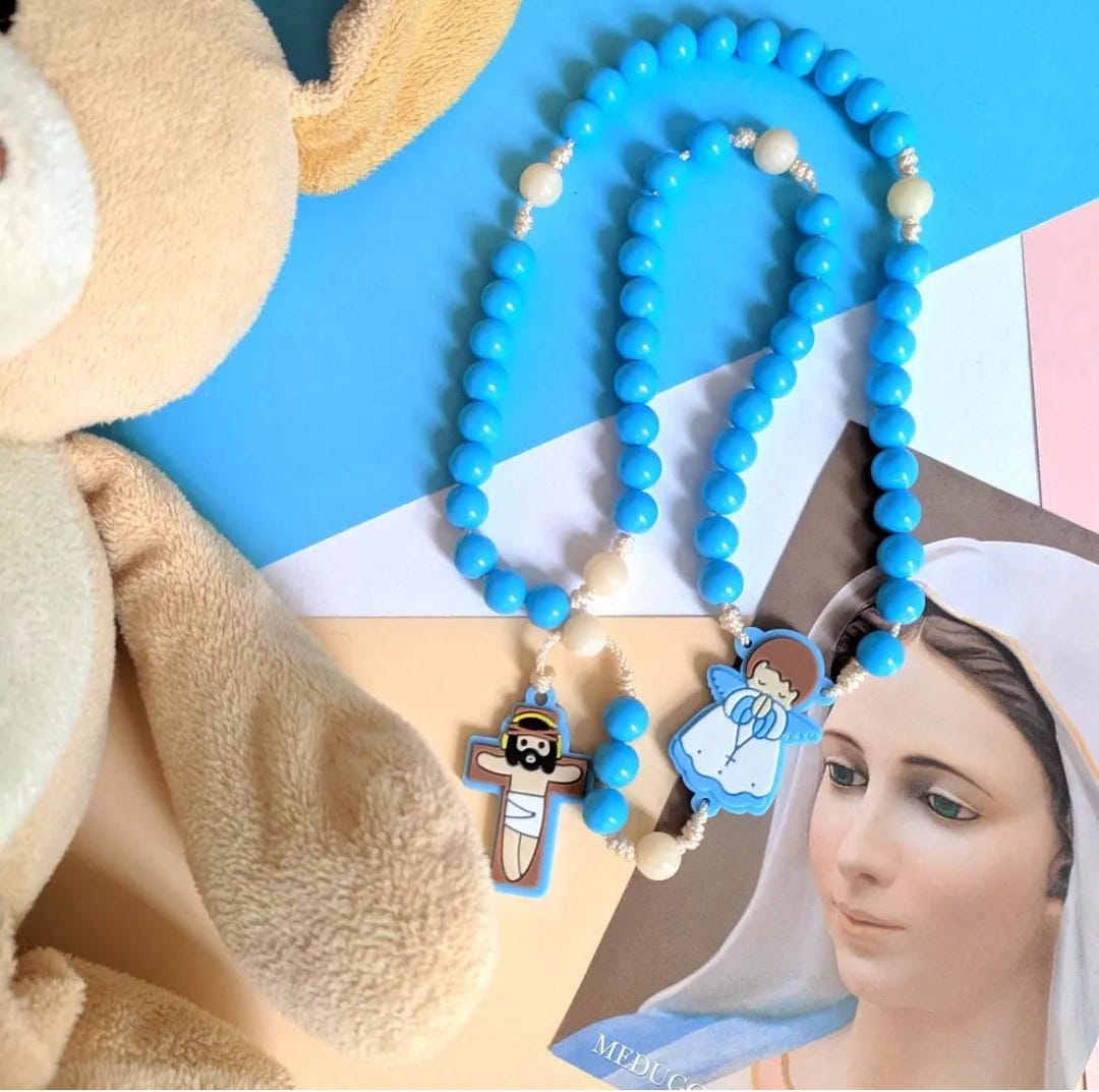 Rosary for Kids | First Rosary | Children’s Catholic Rosary | Pink ...