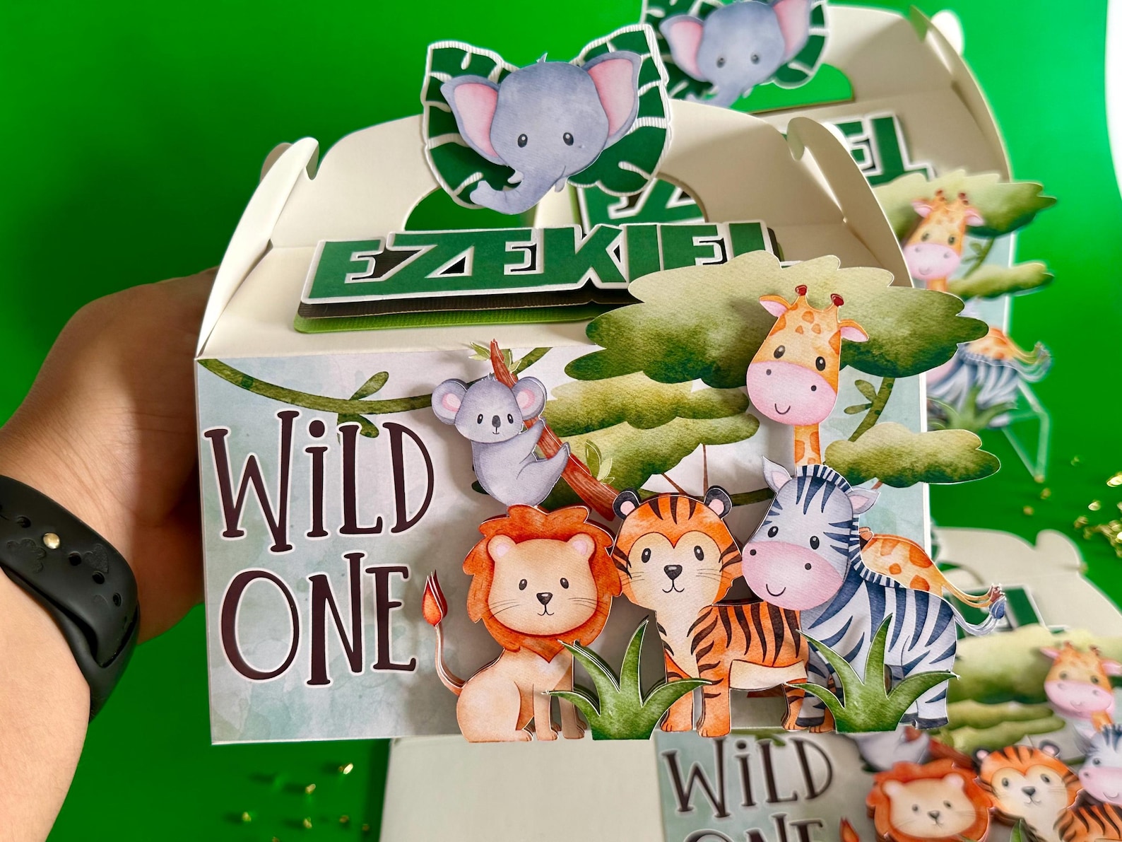 Wild One Favor Boxes Two Wild Born 2 Be Wild Birthday Party Decor ...