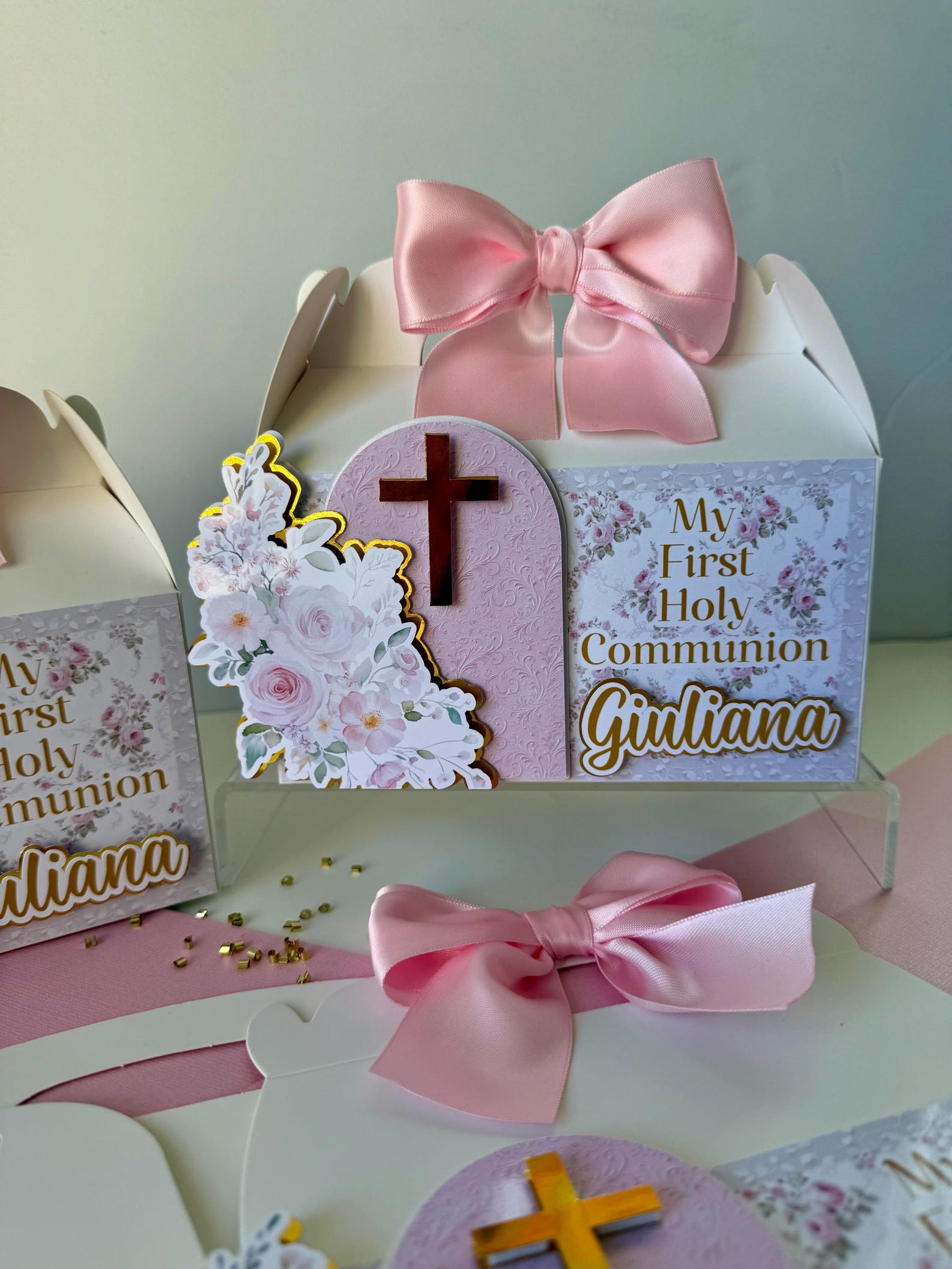 First Holy Communion Favor Boxes Mi Primera Comunión Treat Boxes Party ...