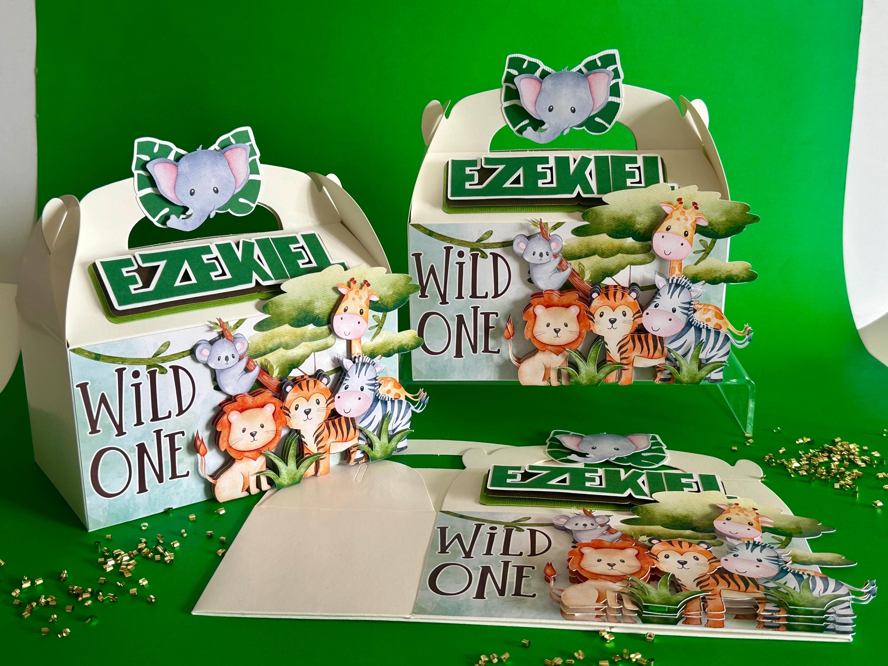 Wild One Favor Boxes Two Wild Born 2 Be Wild Birthday Party Decor ...