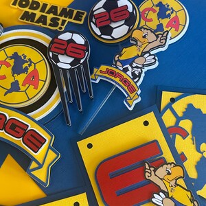 Club America Cake Topper Soccer Cake Topper America Soccer Cake Topper ...