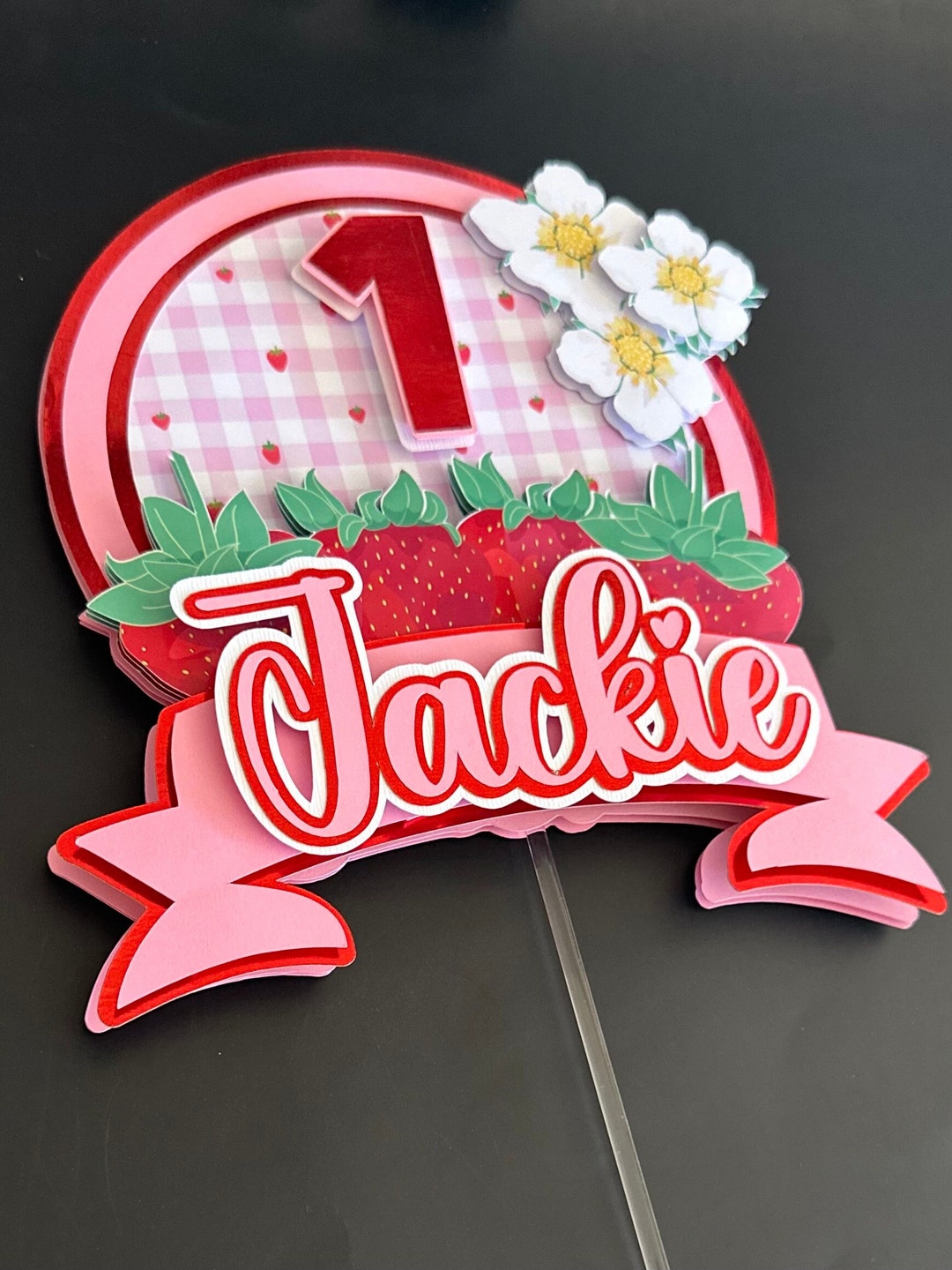 Berry First Birthday Cake Topper Berry First Birthday Decorations ...