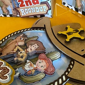 Woodys Roundup Cake Topper Toy Story Birthday Jessie Bullseye Party ...