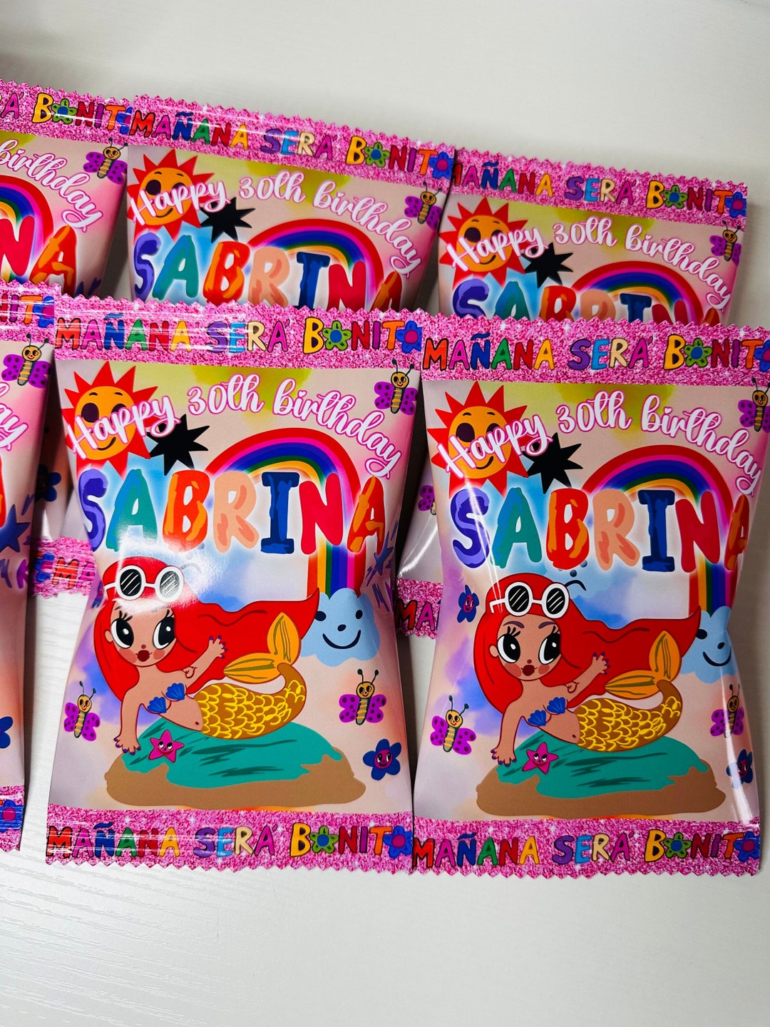 Bolsa Chip Karol G Mañana sera bonito decoración fiesta Cumpleaños ...