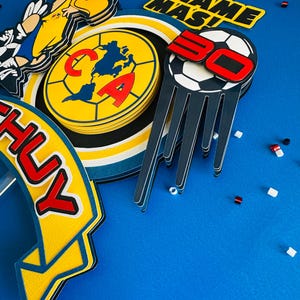 Club America Cake Topper Soccer Cake Topper America Soccer Cake Topper ...