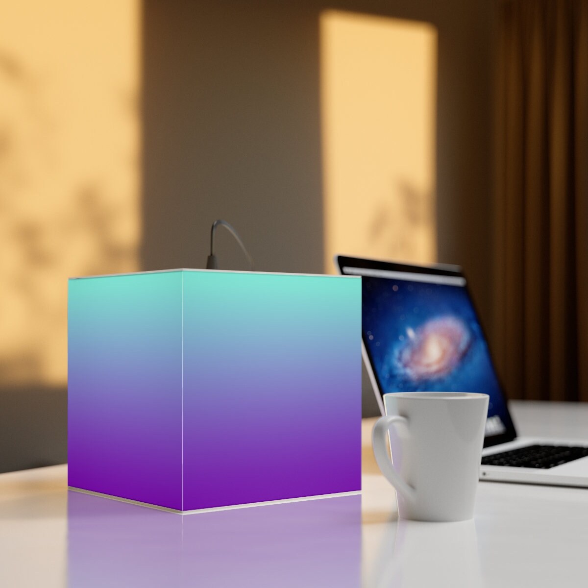 Blue Purple Fade Light Cube Lamp sold by Minstrel Hope | SKU 93771870 ...