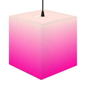 Hot Pink Fade Light Cube Lamp - Etsy