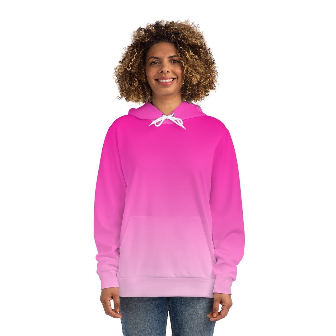 Hot Pink Fade Hoodie - Etsy