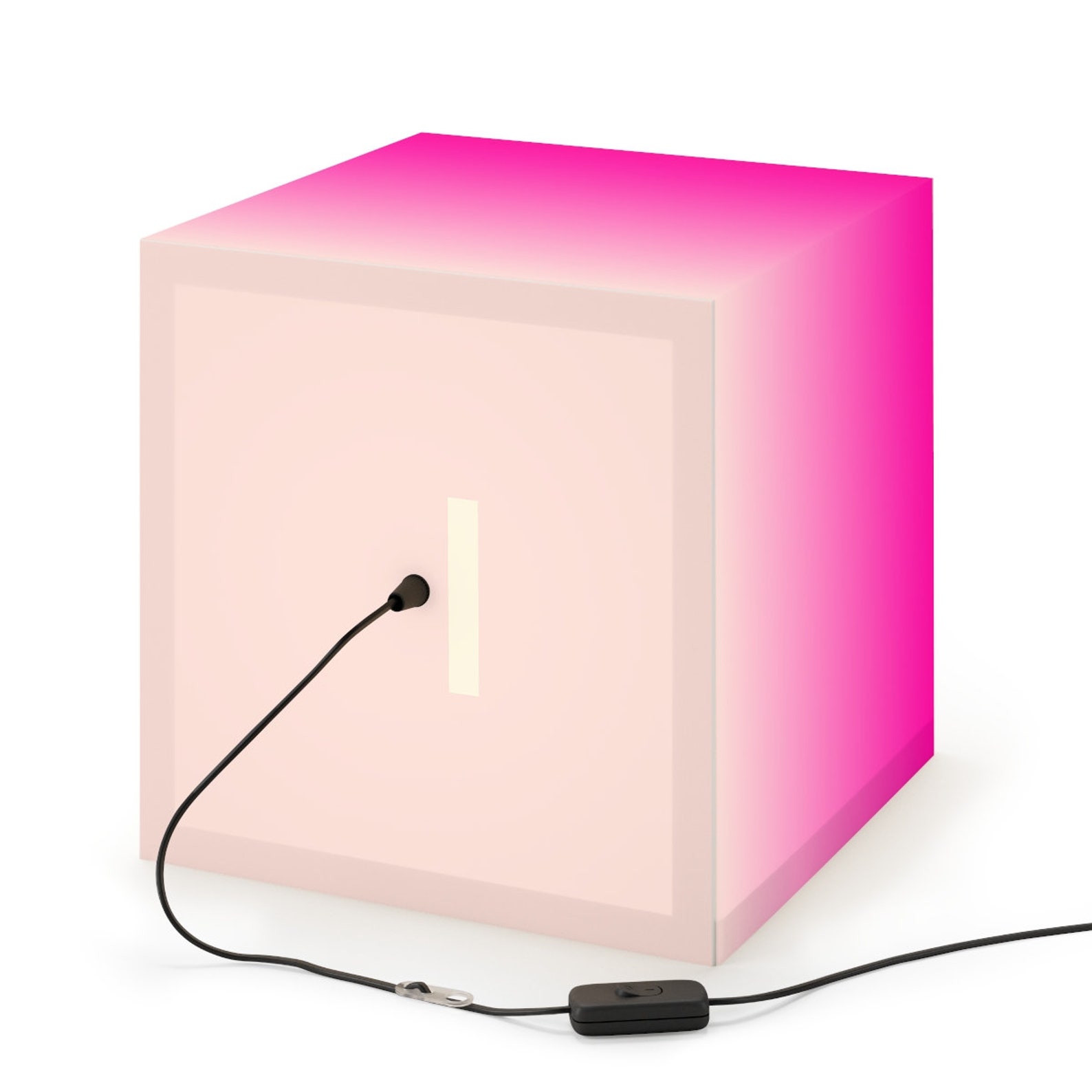 Hot Pink Fade Light Cube Lamp - Etsy