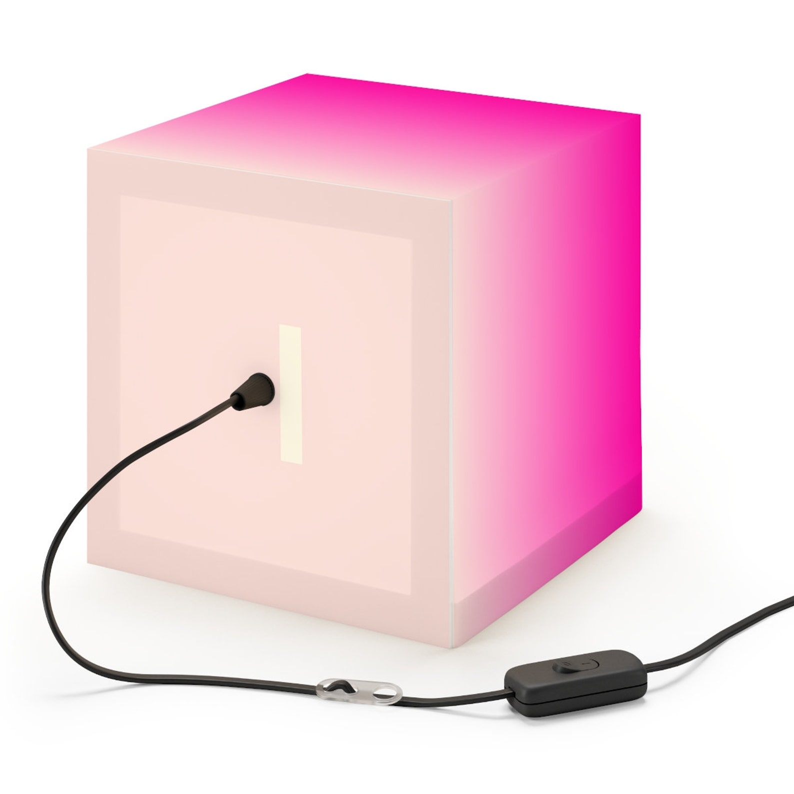 Hot Pink Fade Light Cube Lamp - Etsy