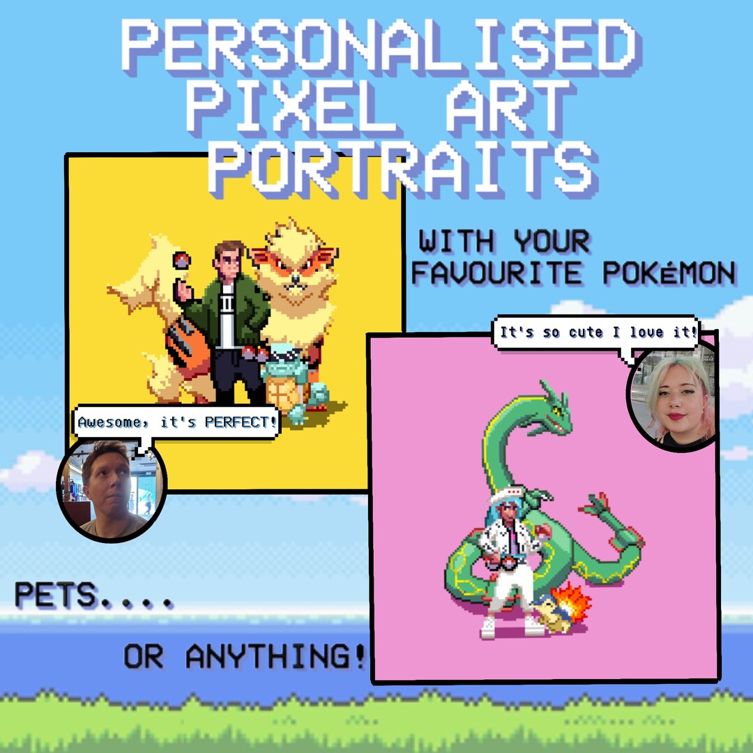 Personalised Gamer Pixel Art Portrait, Video Game Portrait, Anniversary ...