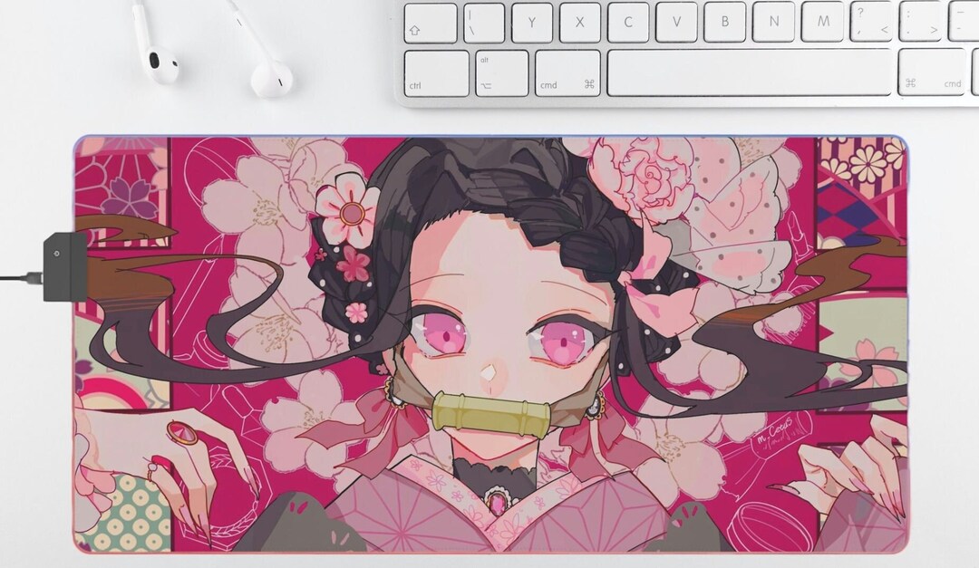 Nezuko Mousepad Demon Slayer Mouse Pad Anime Gaming Large - Etsy