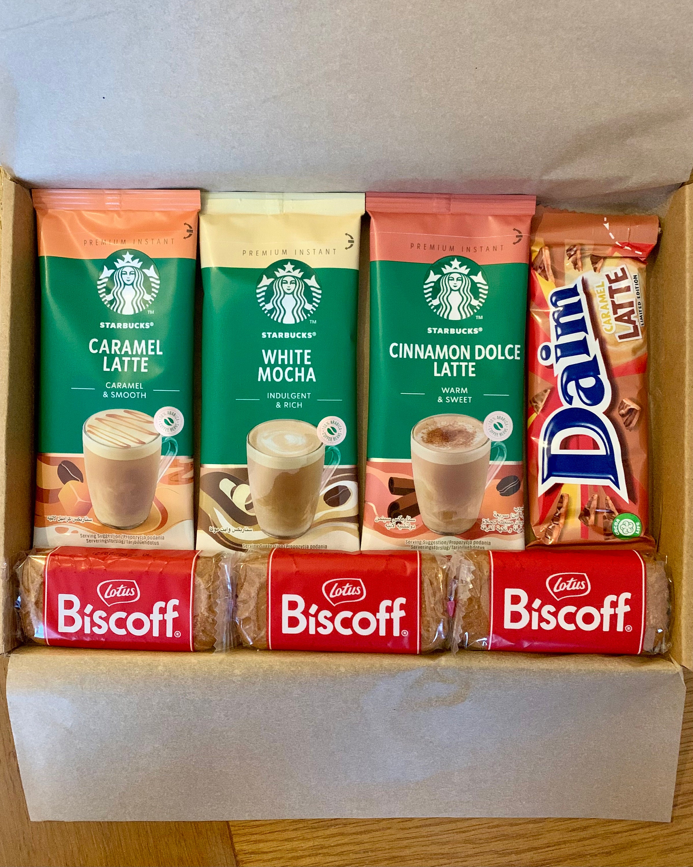 Starbucks Latte Lovers Hamper, Treat Box, Coffee Sweets & Biscuits ...