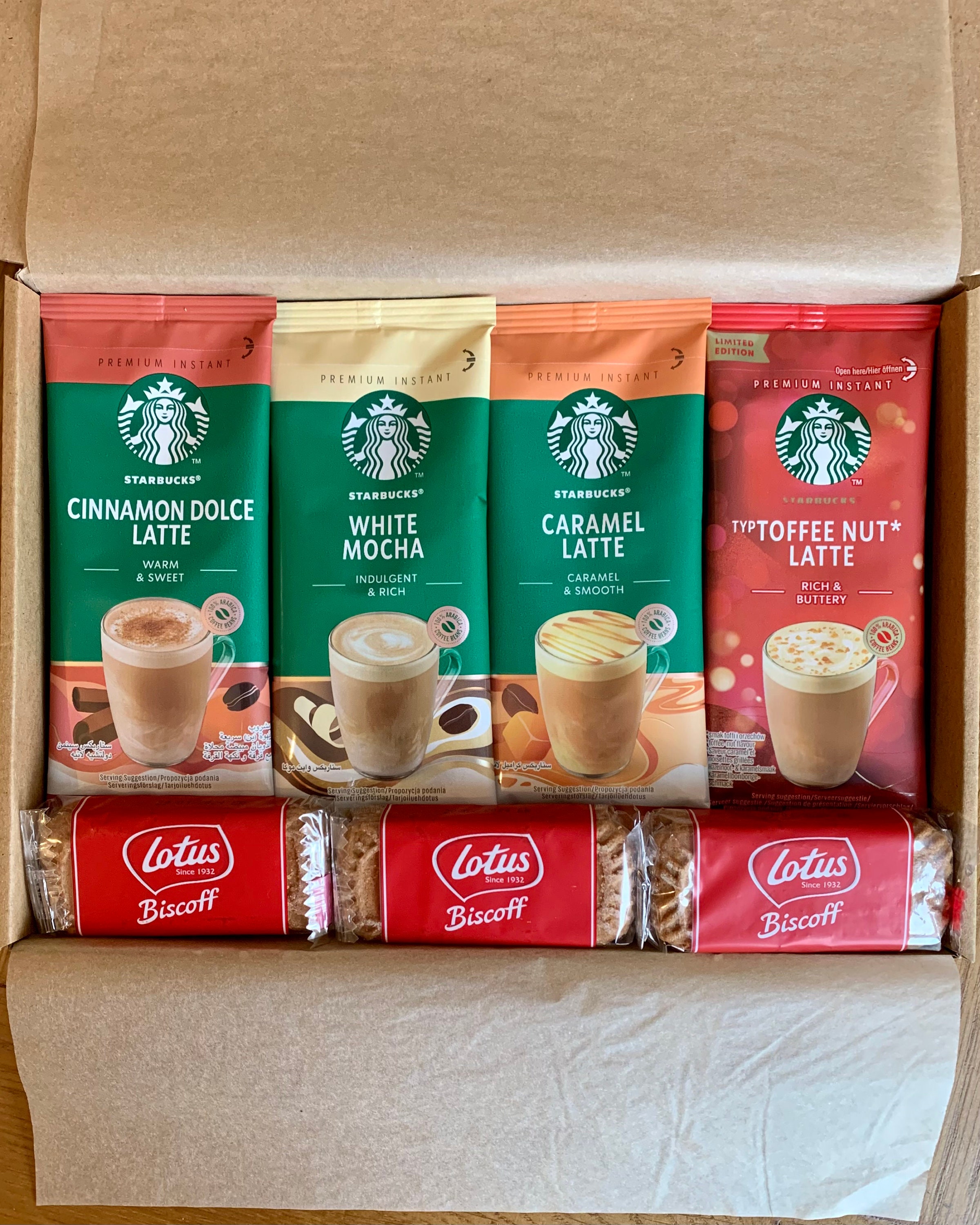 Starbucks Latte Lovers Hamper, Treat Box, Coffee Sweets & Biscuits ...