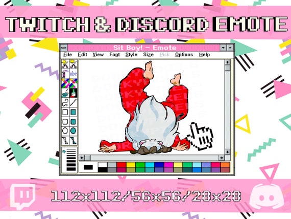 Twitch Emote Sit Boy Discord Emote Streamer - Etsy UK