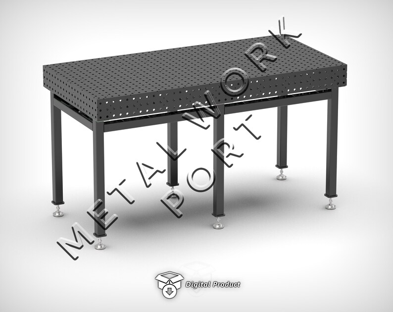 Welding Table, Net Dimension, 1950 X 950 X 150, 6mm DXF, Welding Table ...