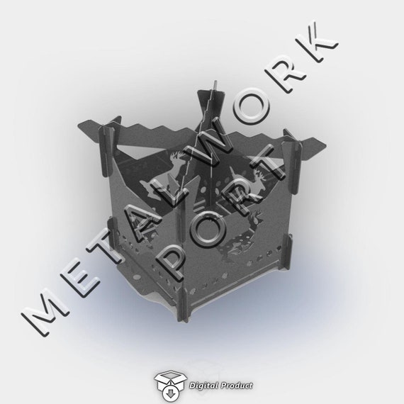 Fire Pit Dxf Outdoor Fire Pit Collapsible Fire Box Laser - Etsy