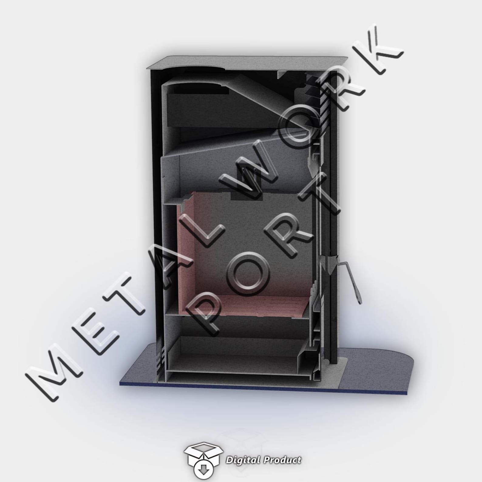 Wood Burning Stove DXF Laser Cut Files: Fireplace Design (digital ...