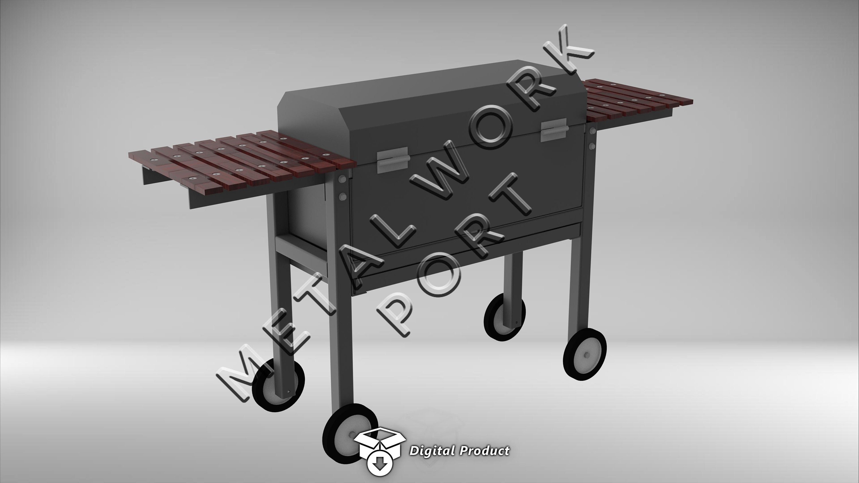 Barbeque Dxf, Collapsible BBQ Dxf, Smokehouse Dxf, Barbeque, Laser Cut ...