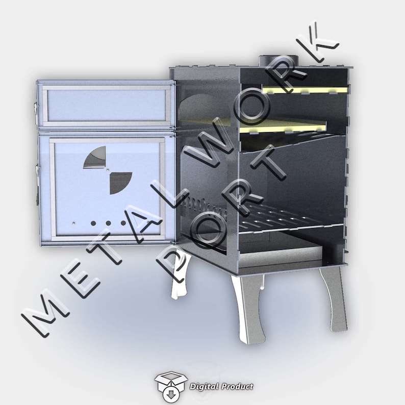 Pizza Oven With Lid Dxf, BBQ Dxf, Smokehouse Dxf, , Barbeque, Laser Cut ...