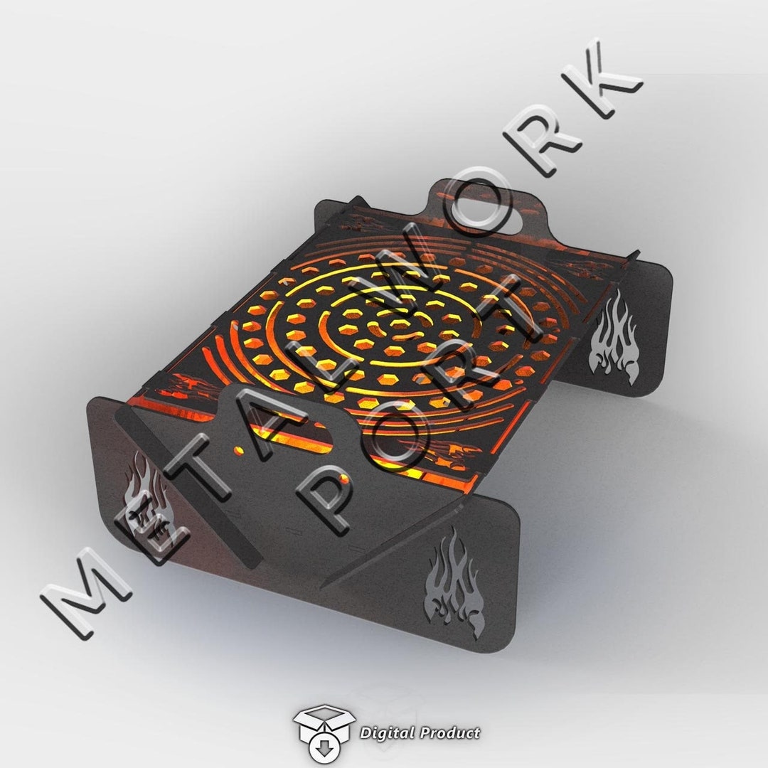 Collapsible Fire Pit DXF: Laser Cut BBQ Design (digital Download) - Etsy