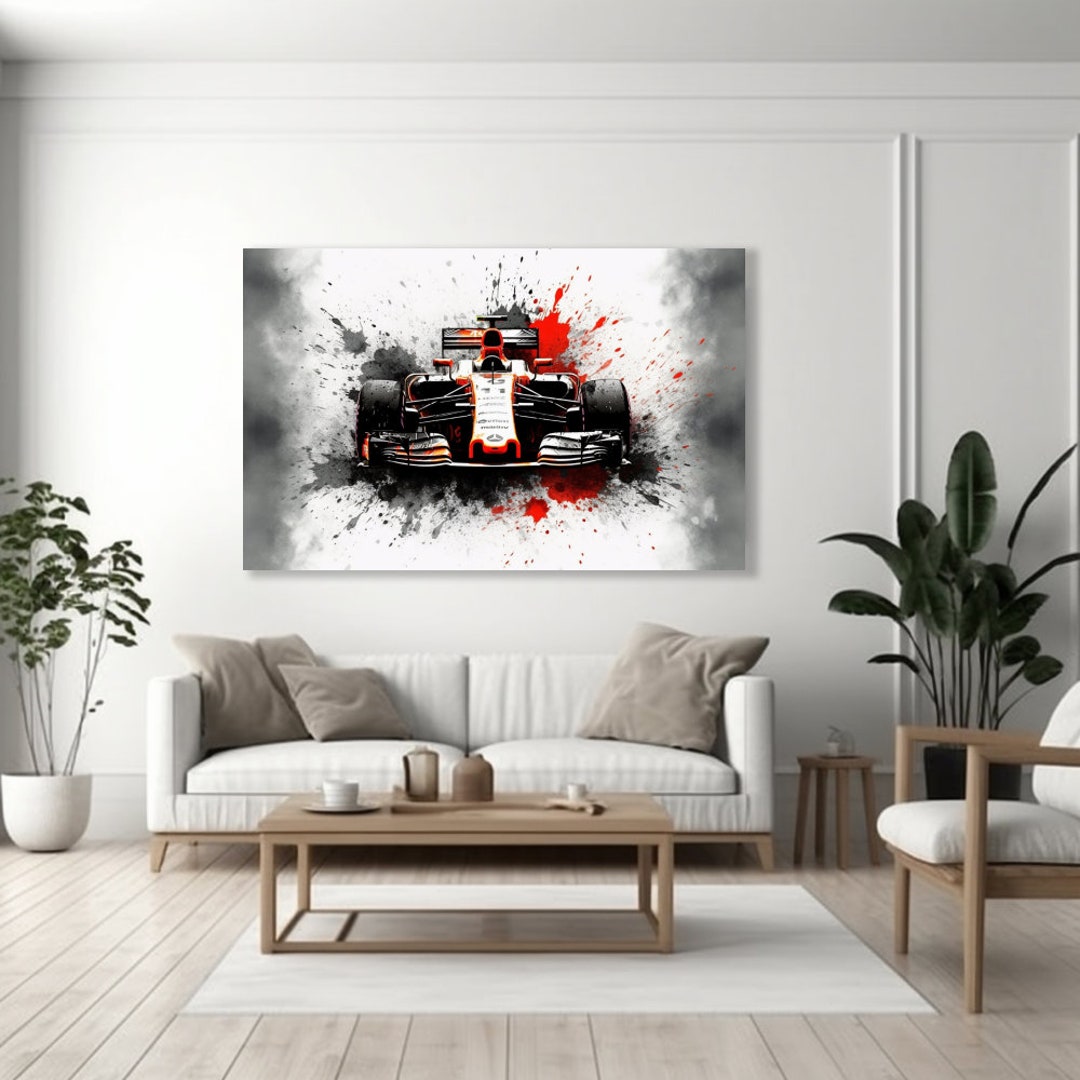 Formula One Canvas F1 Wall Print Formula One Wall Art F1 - Etsy