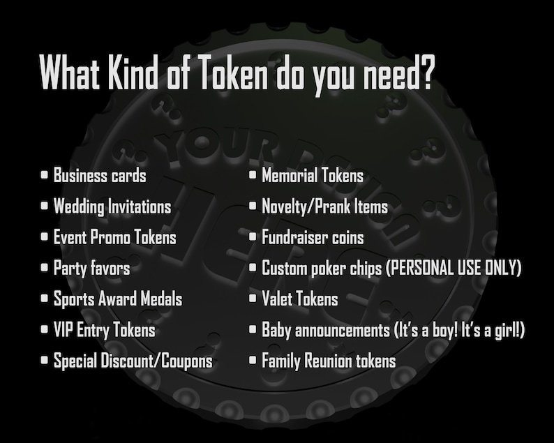 Custom 3D Printed Coins and Tokens - Etsy