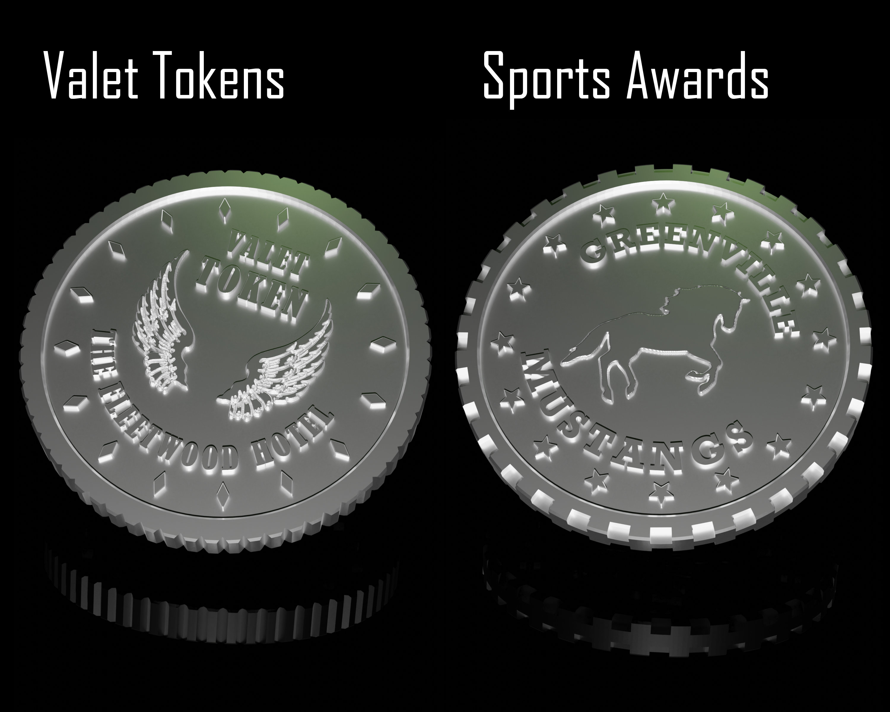 Custom 3D Printed Coins and Tokens - Etsy