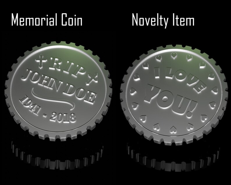 Custom 3D Printed Coins and Tokens - Etsy