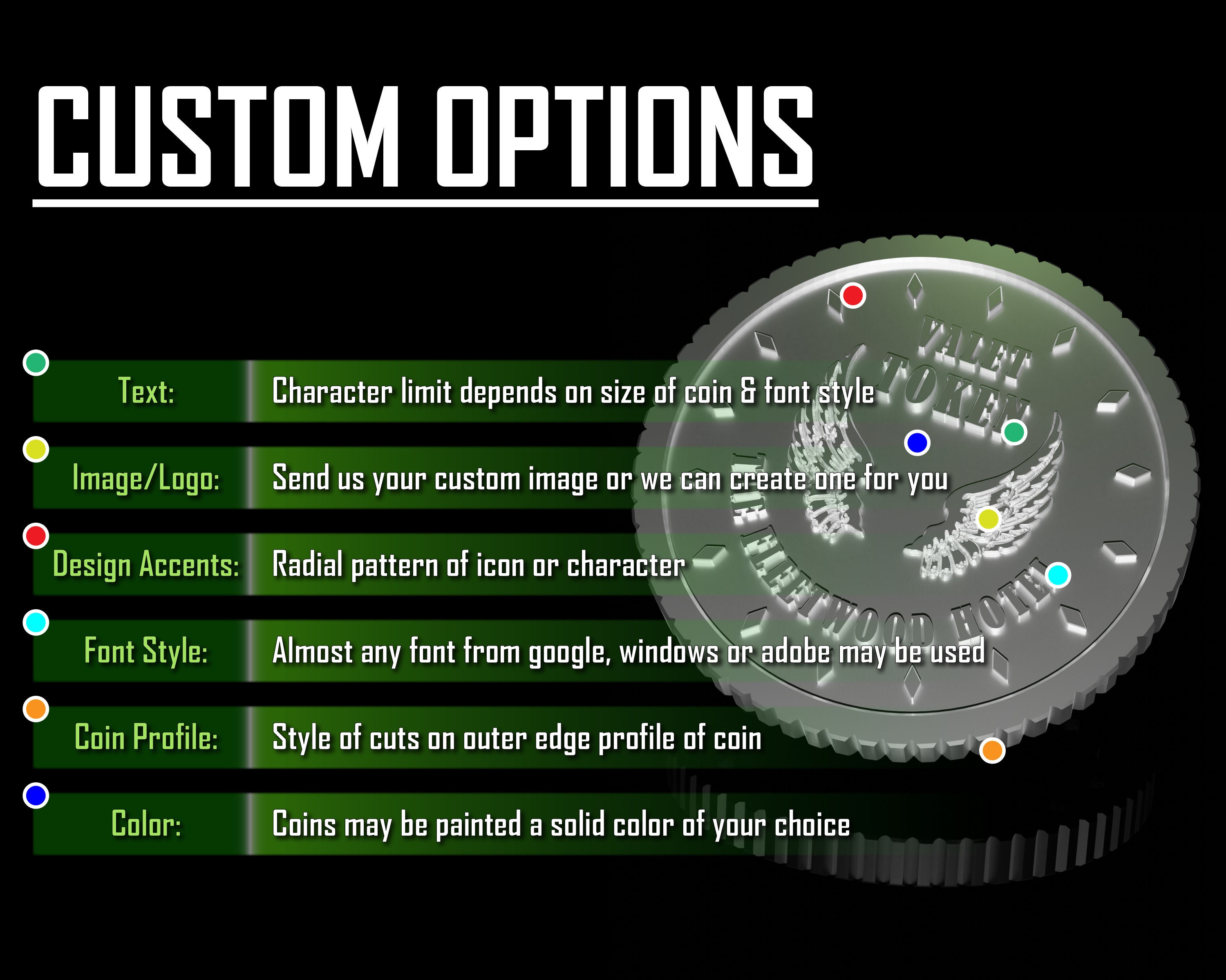 Custom 3D Printed Coins and Tokens - Etsy