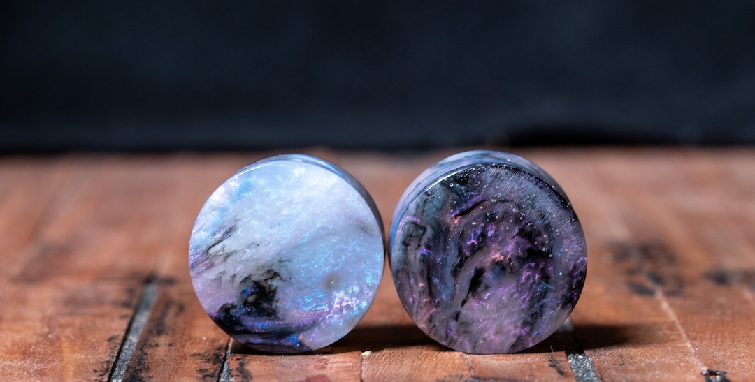 1 Pair of Custom Ear Gauges and Plugs 25mm Gauges Ear - Etsy