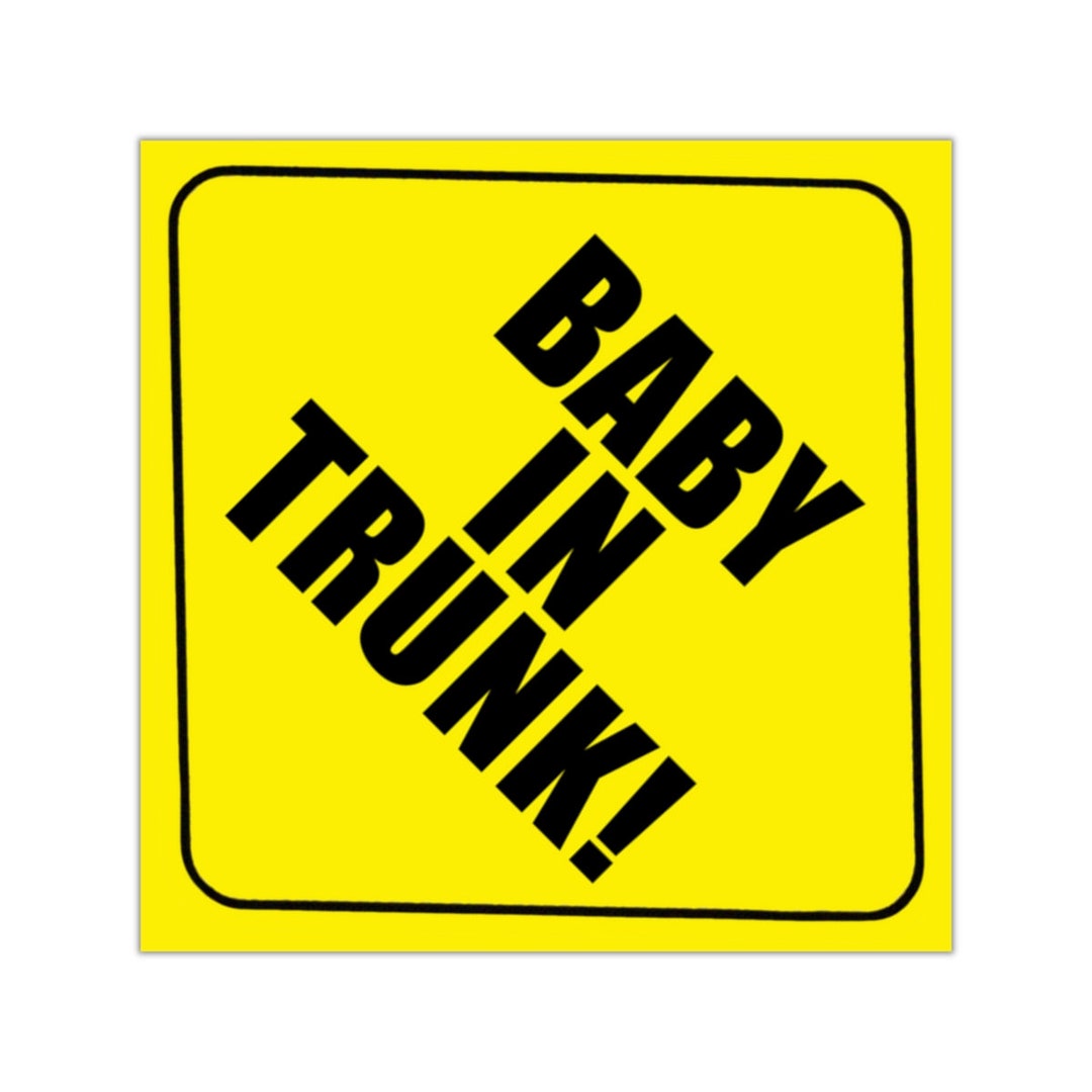 Baby in Trunk! Window Sticker - Etsy