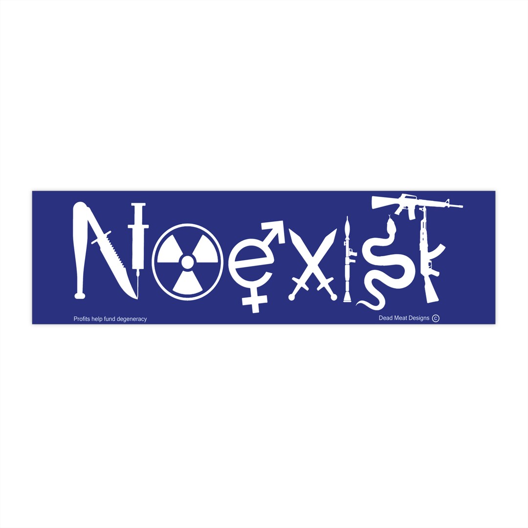 Noexist Bumper Sticker - Etsy