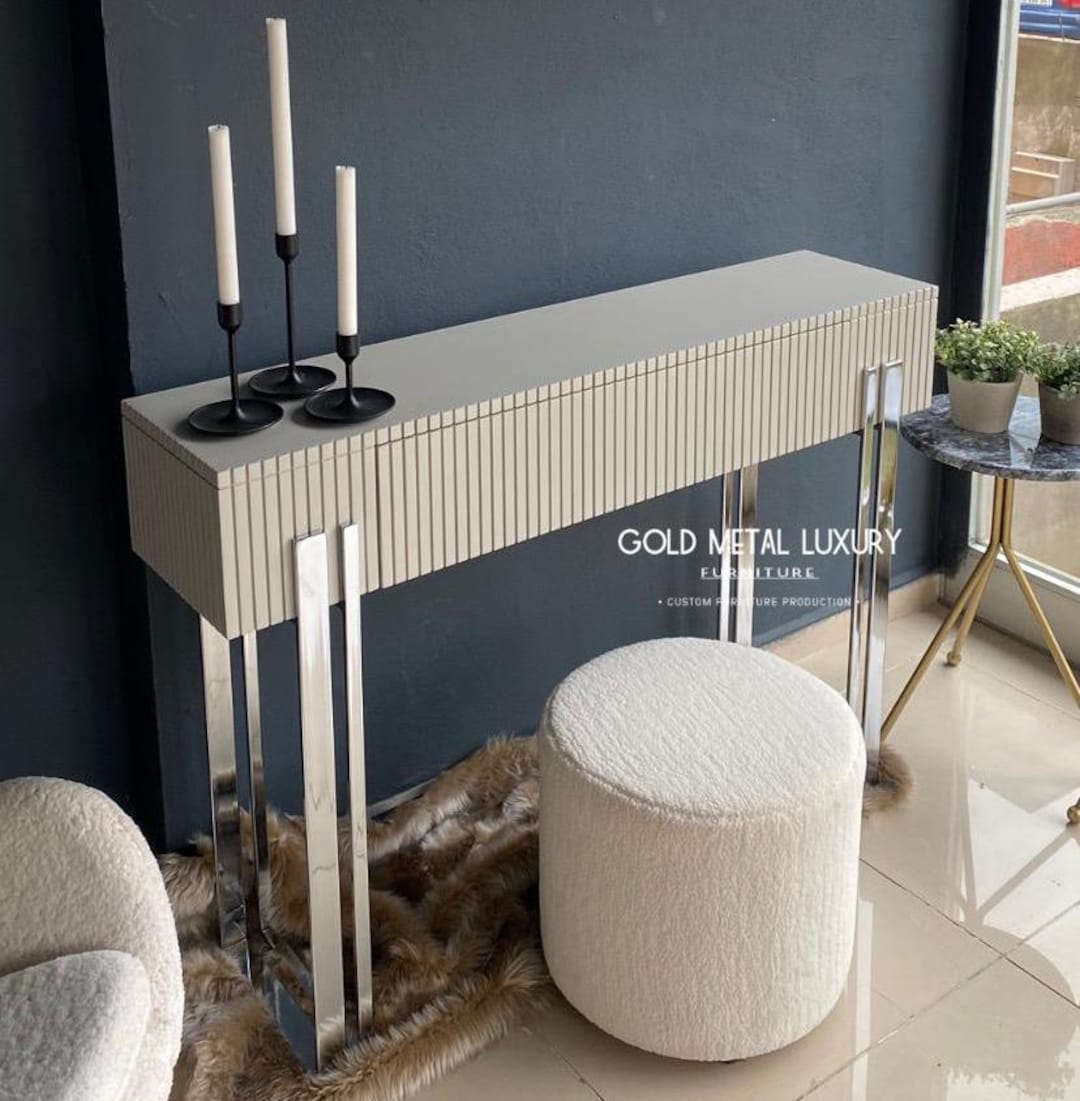 Modern Design Console Table Stylish and Functional - Etsy