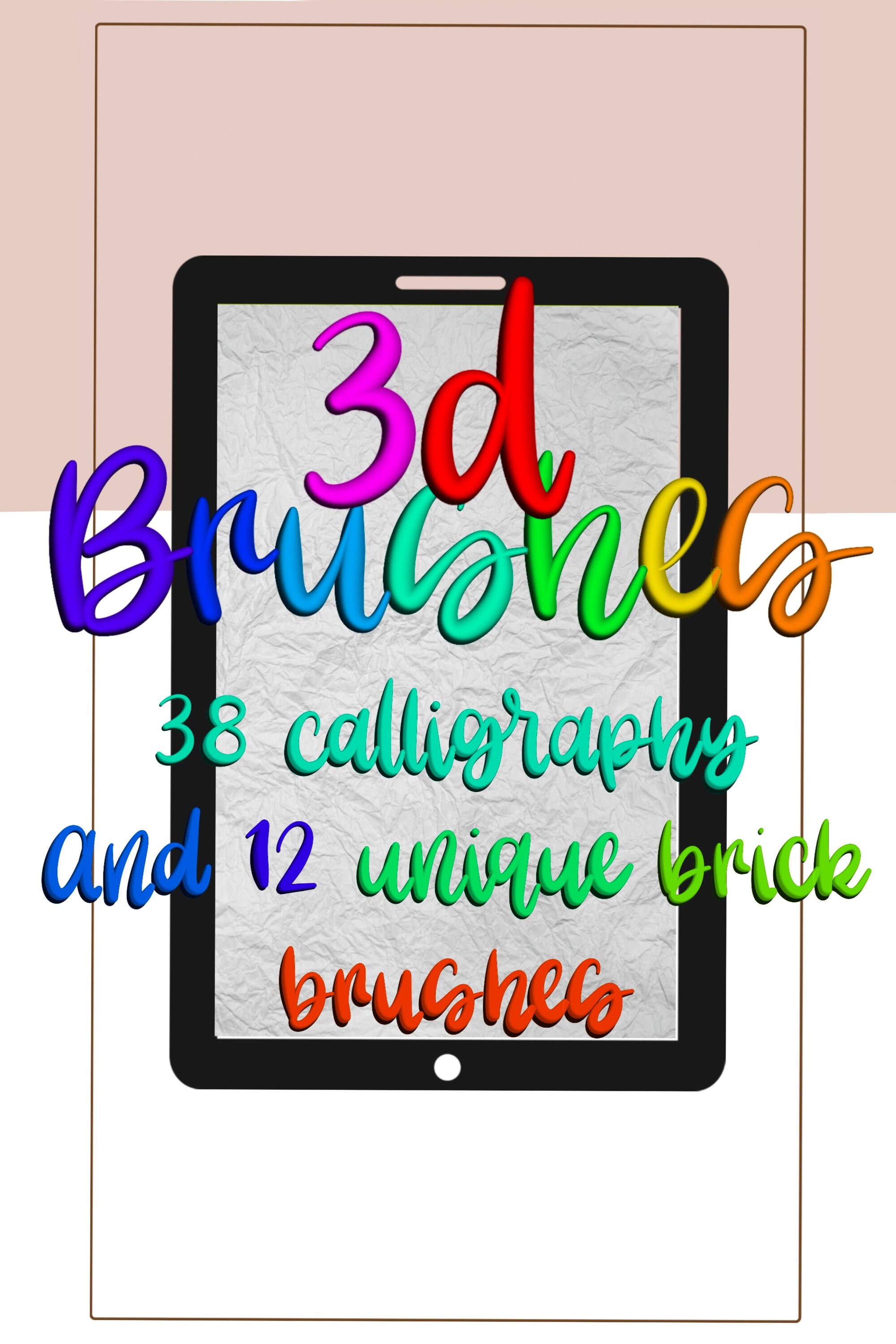 3d Brushes for Procreate Procreate Brush Acrylic Brushes - Etsy