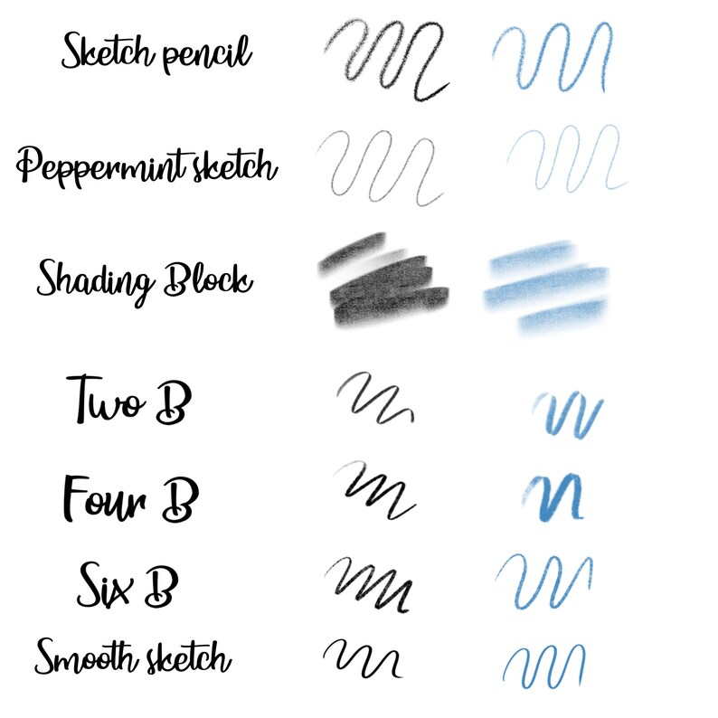 Sketchy Brushes for Procreate Digital Sketch Brushes Instant - Etsy