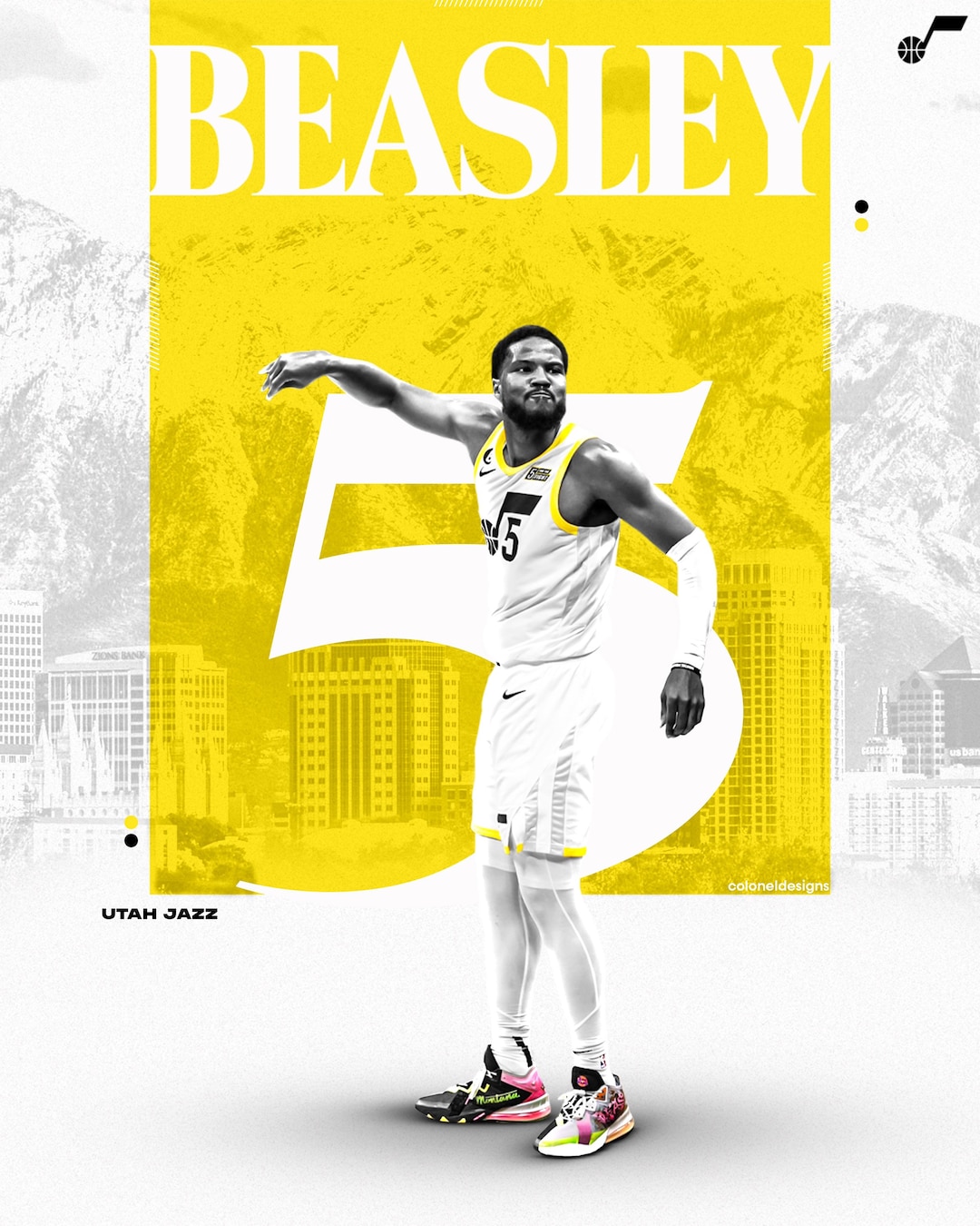 Malik Beasley Utah Jazz NBA Basketball Poster - Etsy