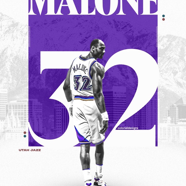 Karl Malone Poster - Etsy