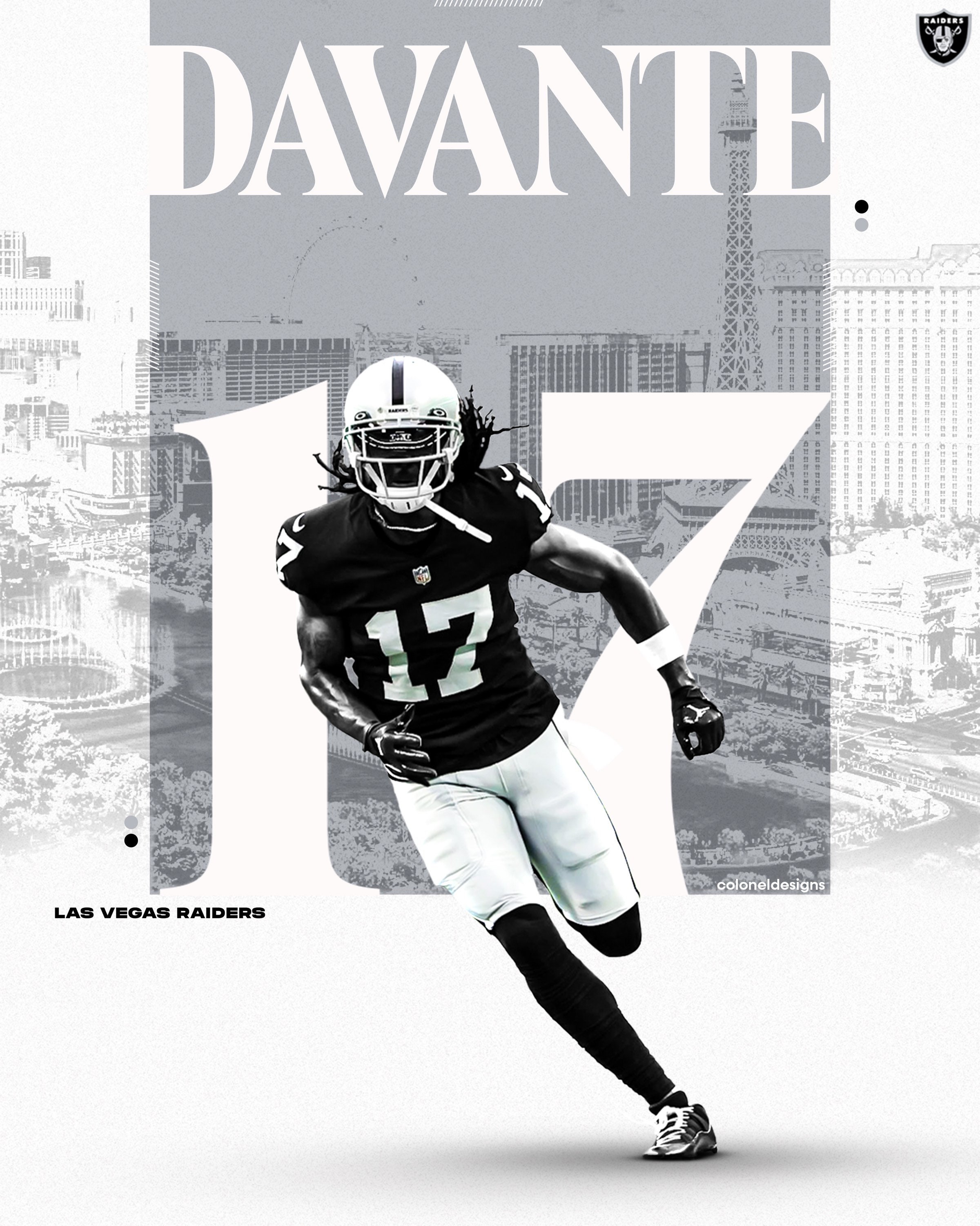 Davante Adams Las Vegas Raiders NFL Football Poster - Etsy