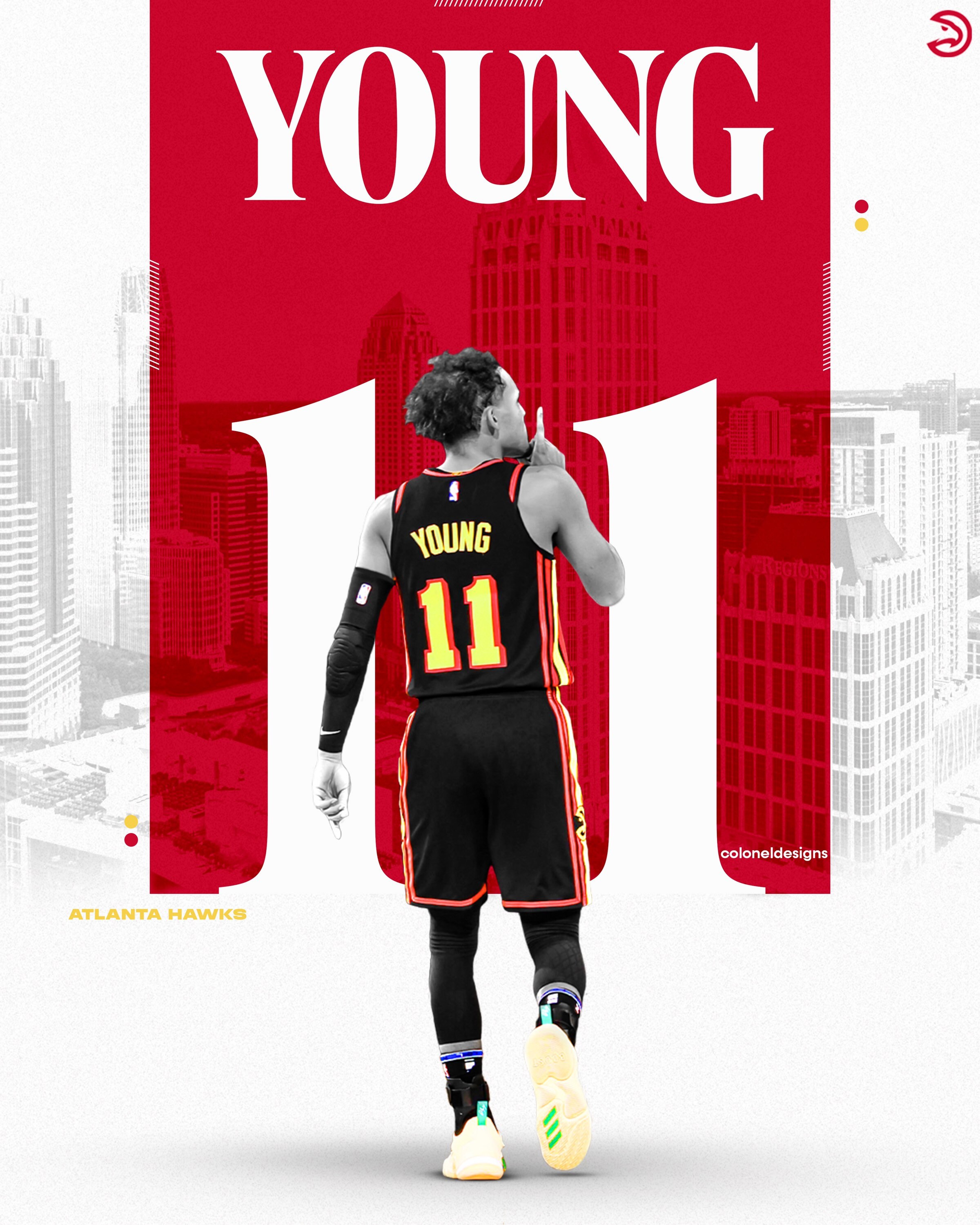 Trae Young Atlanta Hawks NBA Basketball Poster - Etsy