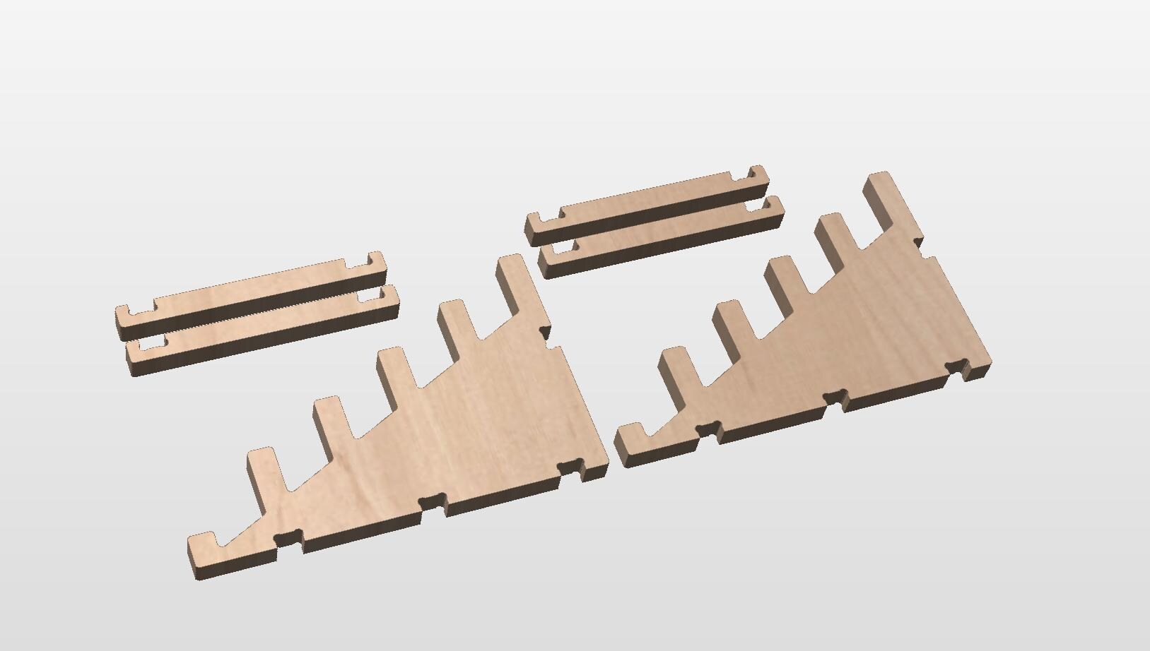 Five Cutting Board Display Stand / CNC File / Pdf Svg & Dxf Files ...