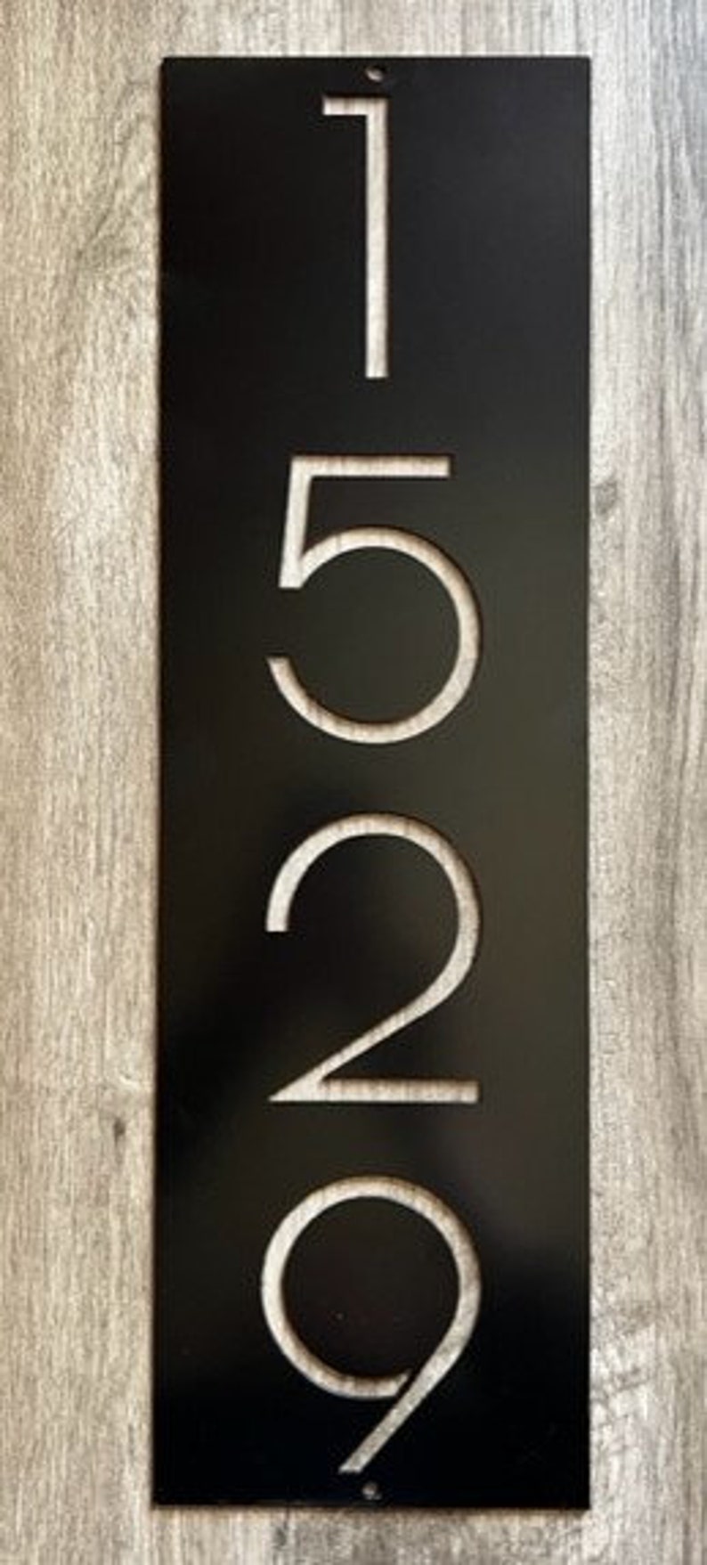 Personalized Metal Vertical Address Sign - Etsy