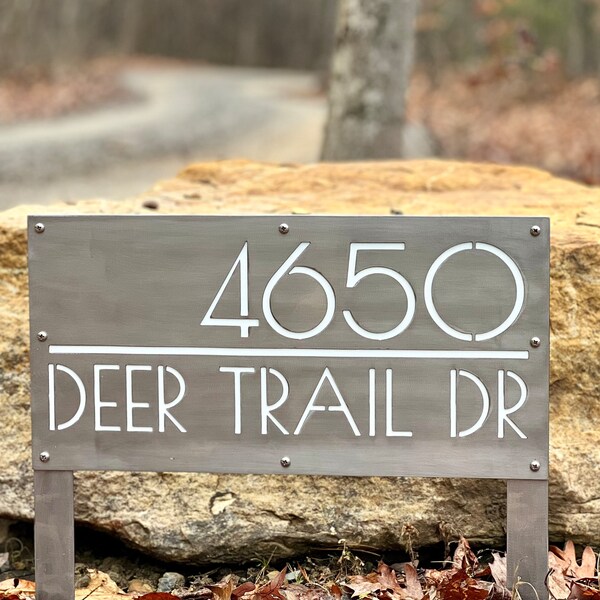 Steel Address Sign - Etsy