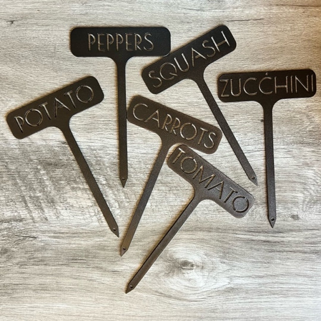 Personalized Metal Plant Tags: Stylish Garden Markers - Etsy