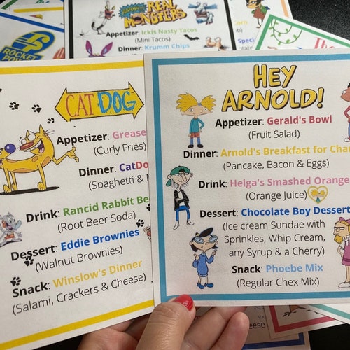 38 Dinner and a Movie Menus Dinner Date Ideas Family - Etsy