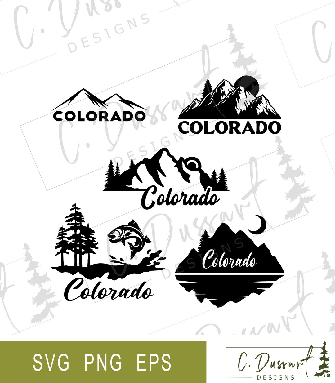 Colorado Bundle SVG PNG EPS | Wall Art Car Decal Decor T-shirt | Cricut ...
